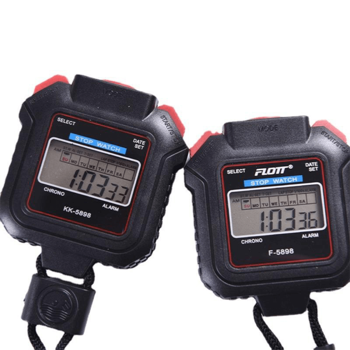Handheld Digital LCD Sports Stopwatch Professional Chronograph Counter ...