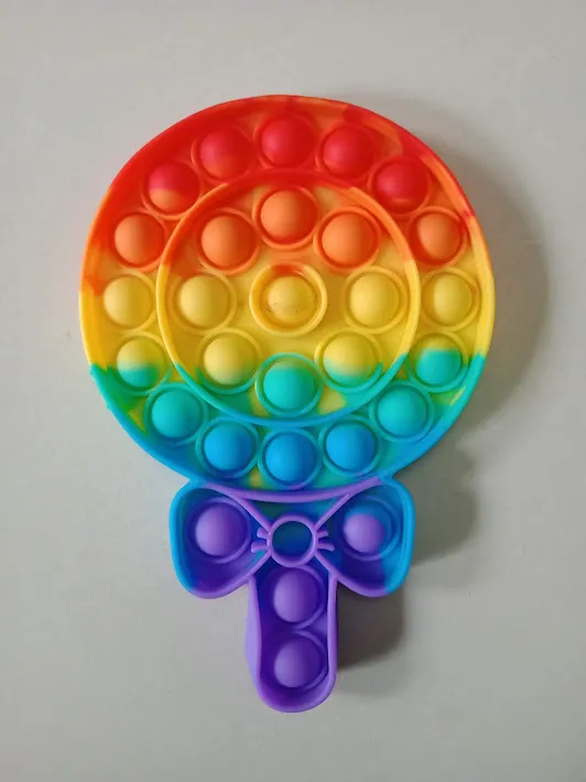 Lollipop Rainbow Pop It Fidget Toy | Daraz.pk