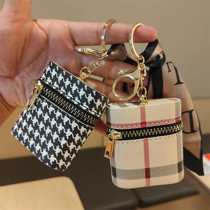 Mini Coin Purse Keychain Square Luxury Headphone Bag Lipstick Bag ...