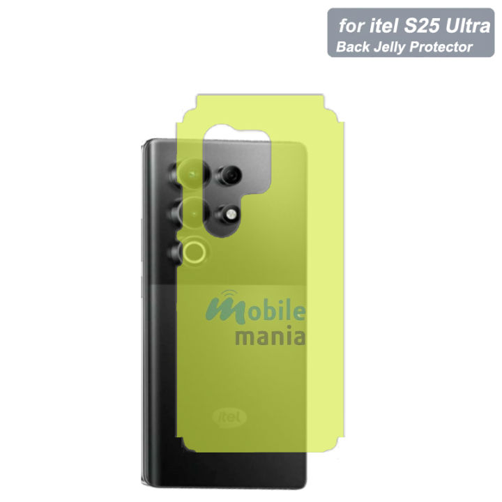 ITEL S25 ULTRA Back Jelly Protector Soft Clear Film Protection Screen ...