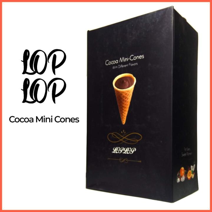 LOPLOP COCOA MINI-CONES | 30 - 32 CONES | 8 DELICIOUS FLAVORS | Daraz.pk