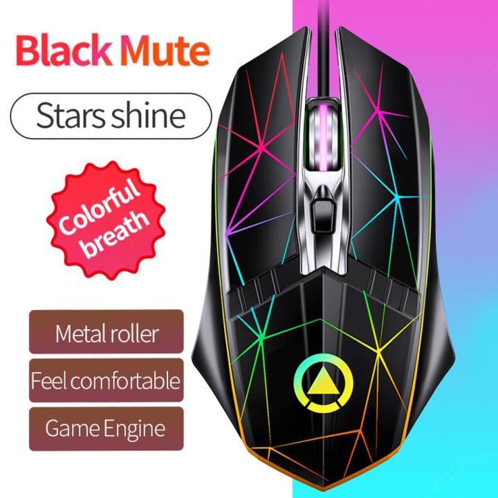 G11 RGB Wired Gaming Mouse 2400 DPI Optical 4 Button Mouse USB Glowing ...