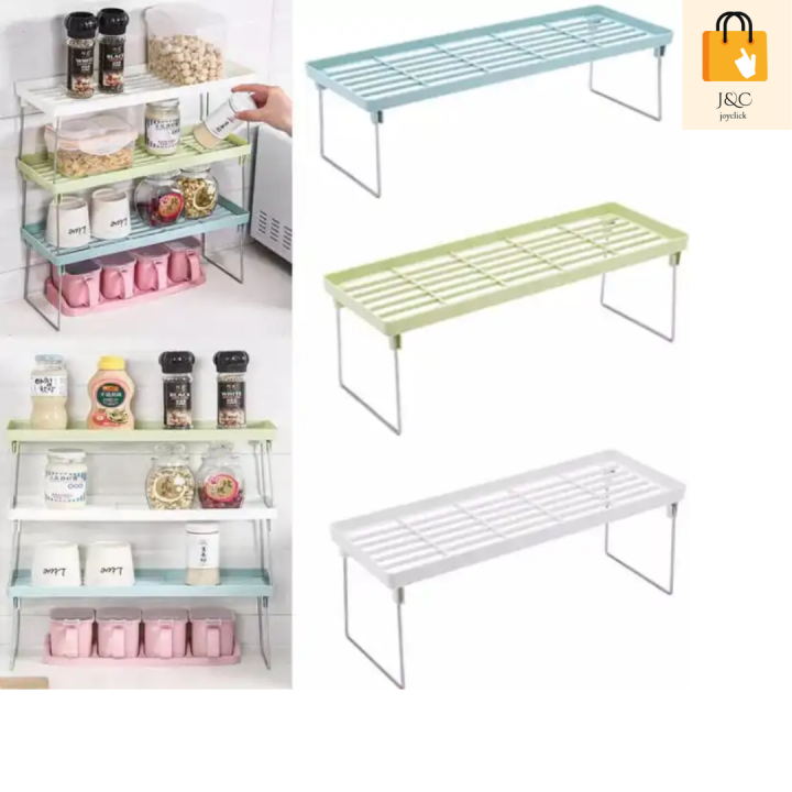 Stack Up Shelf with Steel Metal Leg, Folding Kitchen Organizer Cabinet ...