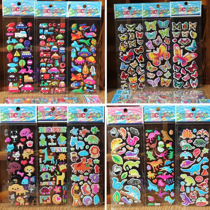 【Ready Stocks】 Random Kids Gifts 3D Cartoon Bubble Sticker For Kids ...