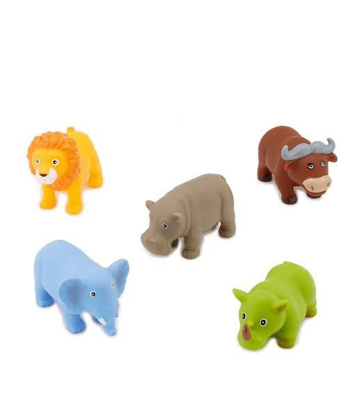 PVC Chu Chu Animals Set (6 Pcs) Farm Animals, Squeeze Squeaky Floating ...