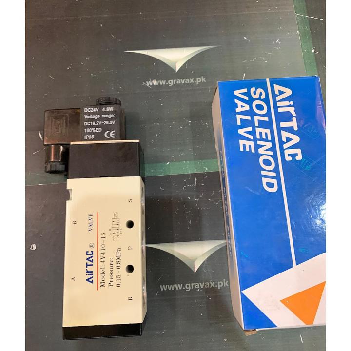 AIRTAC solenoid valve 4V410-15 24vdc two-position five-way single ...