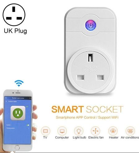 WiFi Smart European Plug Switch Outlet Socket Work w/ Alexa Google Home ...