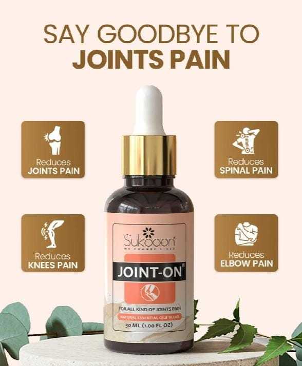 JOINT ON | Essential Oils Blend For Joints Pain, Back Pain, Knee Pain ...