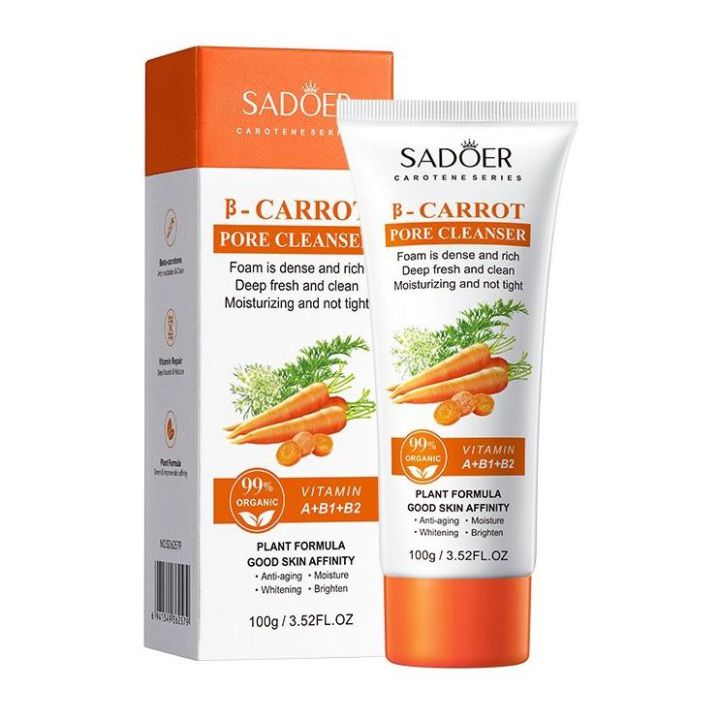 Sadoer Nourishing Beta Carrot Facial Cleanser 100g SD62579 | Daraz.pk