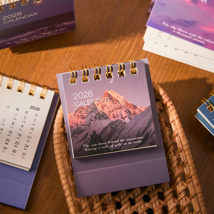 Compact 2026 Calendar High-Quality Desk Accessories Reliable Smooth ...