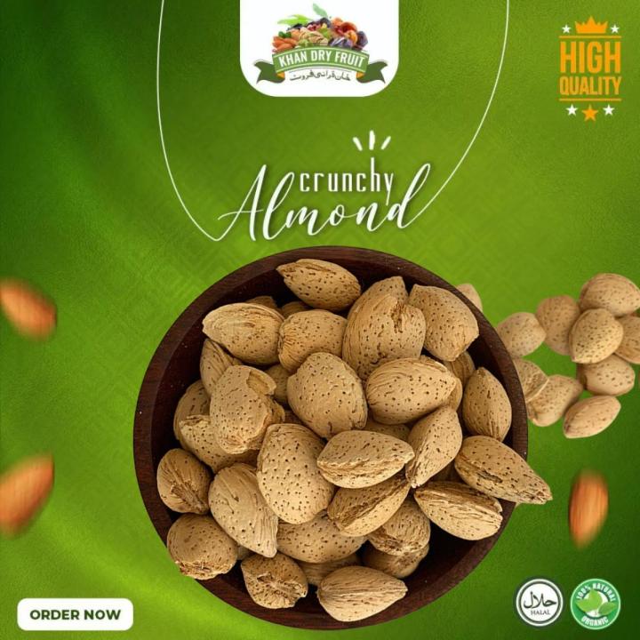 Kheradani kaghzi Badam 1kg Pack Paper Almonds | Daraz.pk