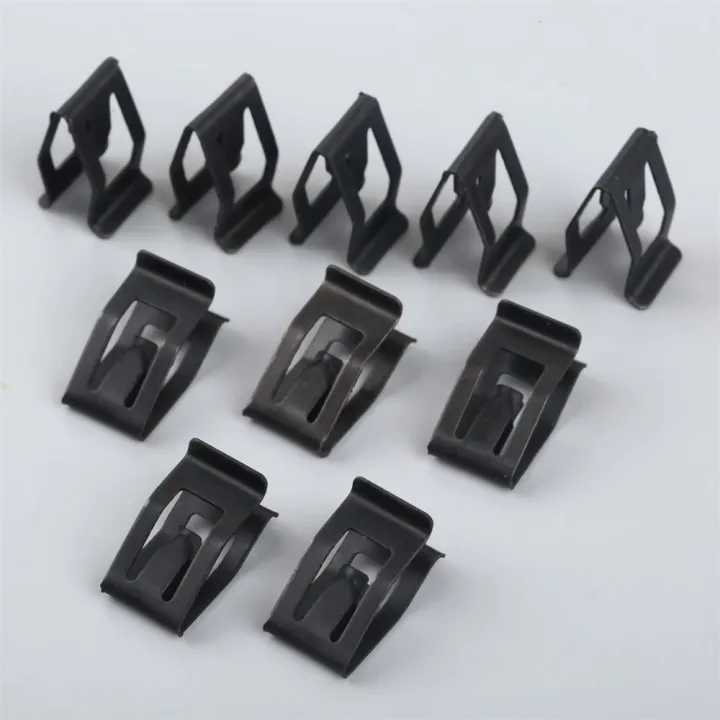 10Pcs Panel Trim Universal Car Fasteners Black Rivet Interior Trim ...