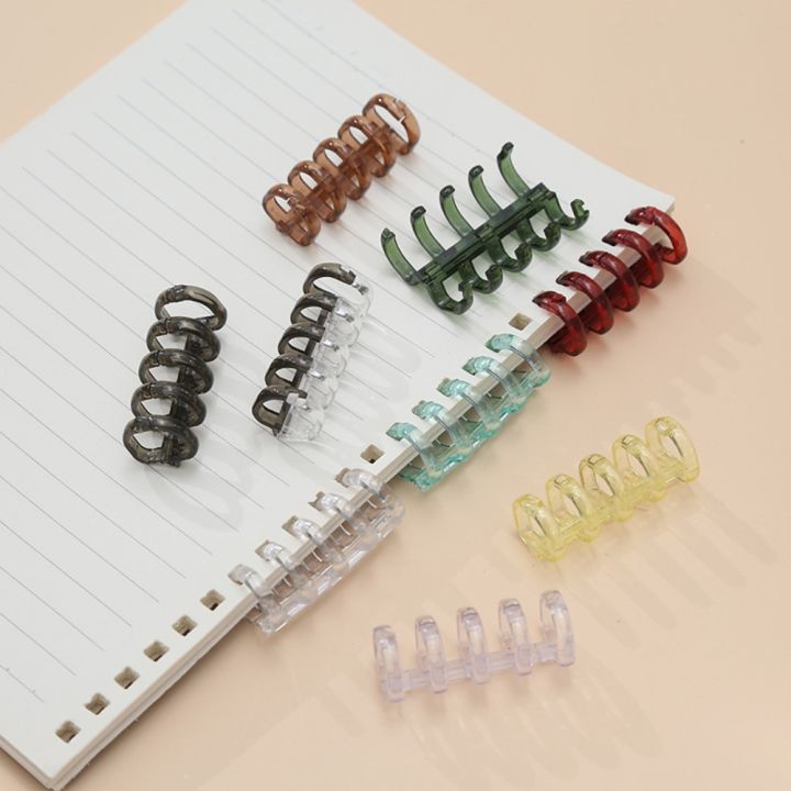 10pcs Spiral Binding Clips Binding Supplies Loose Leaf Binder Rings ...