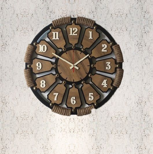 Elegant Wooden Wall Clock 18 INCH – A Timeless Addition to Your Home ...