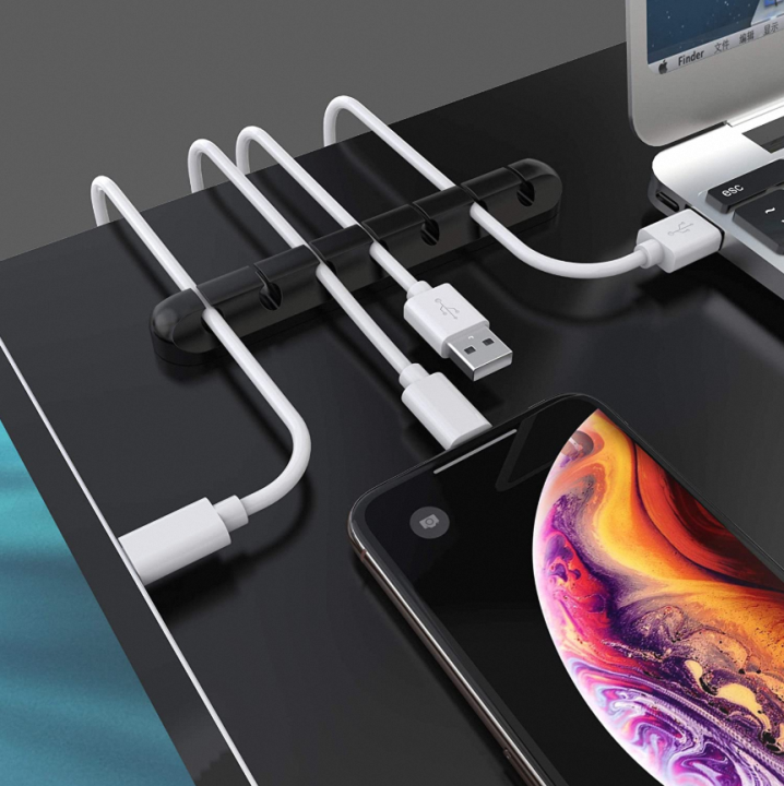 Pack Of 3 Cable Organizer Silicone USB Cable Winder Desktop Tidy ...