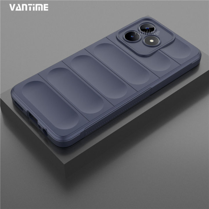 Vantime for Realme C51 / C53 / Narzo N53 / Note 50 Silicone Case Camera Protect Anti-Fall Airbag ...