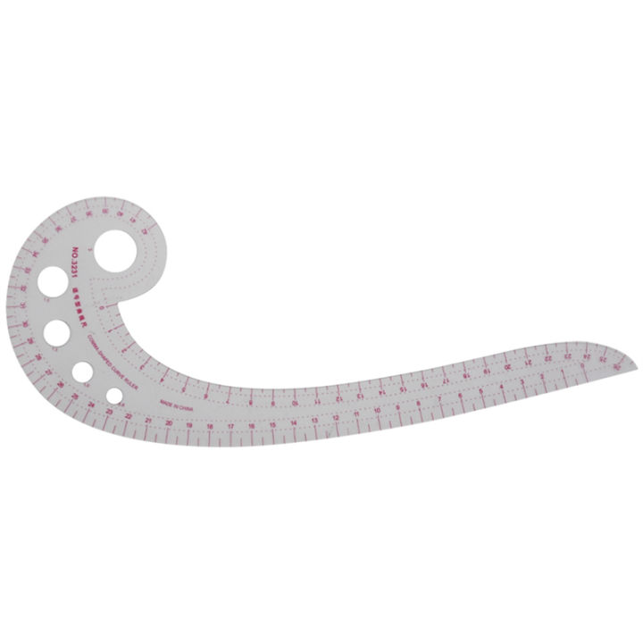 3X 11.8 Inch Long Comma Shaped Plastic Transparent French Curve Ruler ...