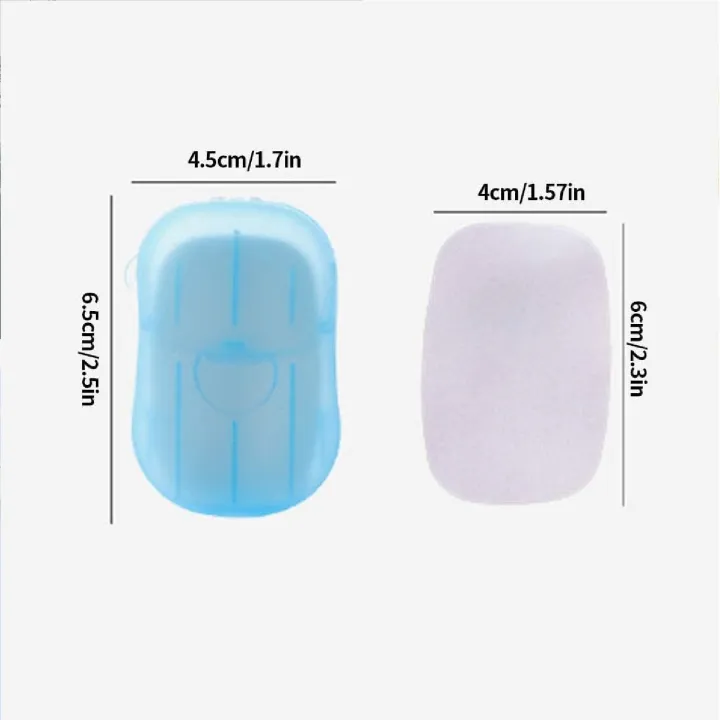 Travel Soap Paper Washing Hand Bath Clean Scented Slice Sheets 20pcs 1 ...