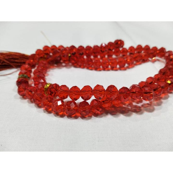 Red crystal tasbeeh 100 beads | Daraz.pk