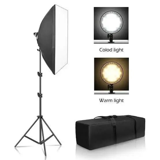 ProLite LED Softbox Studio Lighting Kit with Adjustable Stand" | Daraz.pk