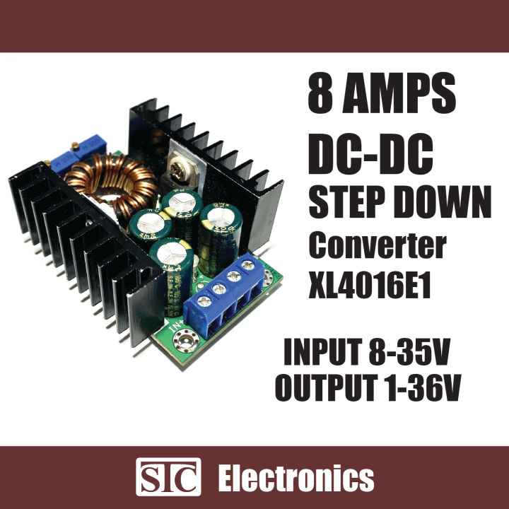 DC-DC Step Down / Buck Converter 8 Amps 8-40V input 1-36V Output ...