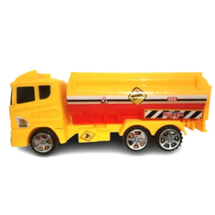 Friction Powered Oil Tanker Construction Truck Toy - Vehicle Toy for ...