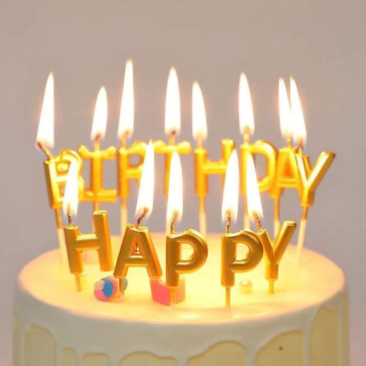 13pcs Happy Birthday Cake Candle for Birthday Theme Party, Celebrations ...