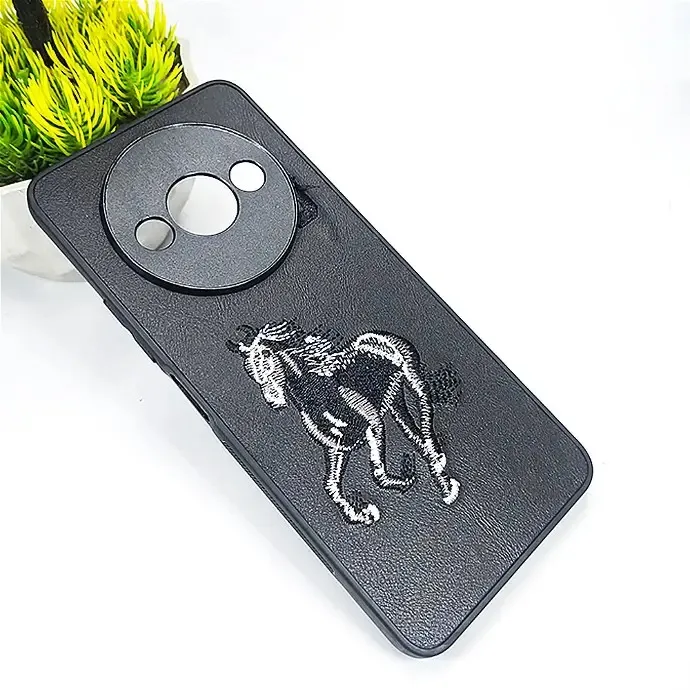 Xiaomi Redmi A3|Redmi A3x Santa Barbara Polo Back Case (Black) Leather ...