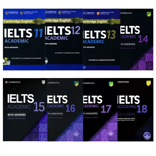 Cambridge English IELTS Academic 11 to 18 Books with Audio QR Code | Daraz.pk