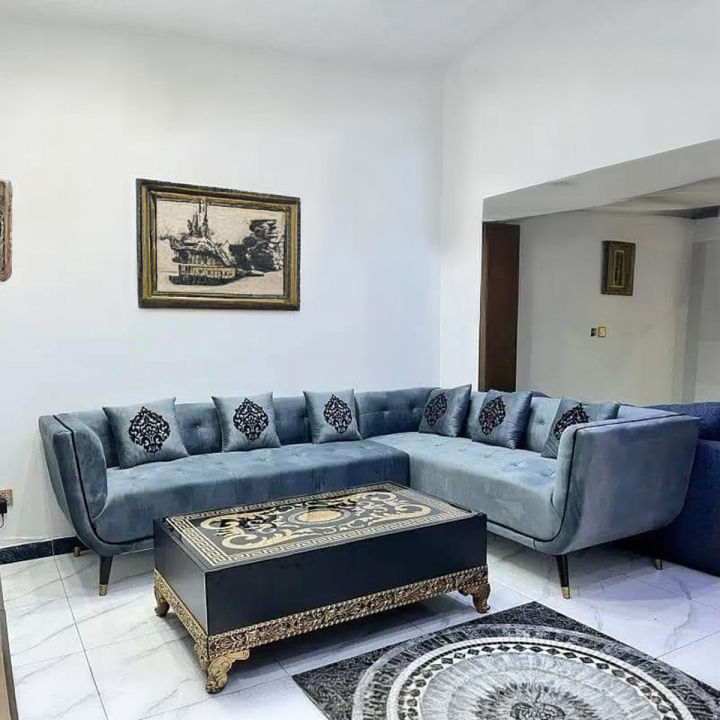 Sultan's Furniture Grey L-Shape Sofa | Daraz.pk