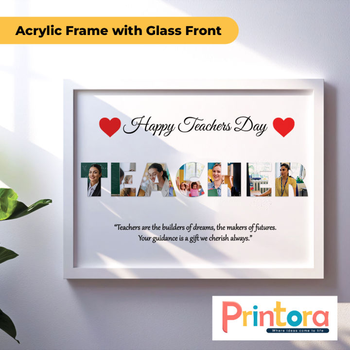 Customized Teachers’ Day Frame | Personalized Photo & Quote Frame for ...