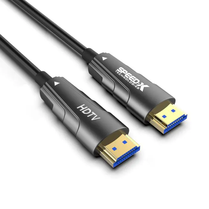Speed-X 25m Fiber Hdmi Cable 2.0/2.1 Aoc(Active Optical Cable) 30awg ...