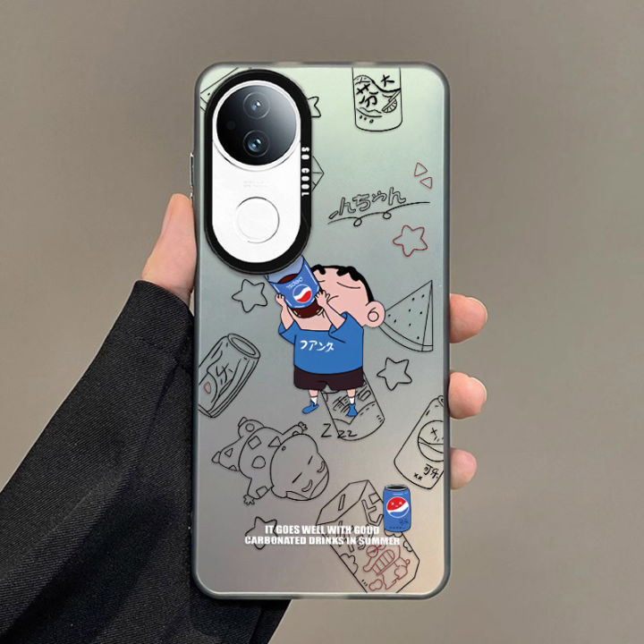 Vivo V50 V 50 Pro 5G Lovely Shin-chan Case Colored Silver Casing ...