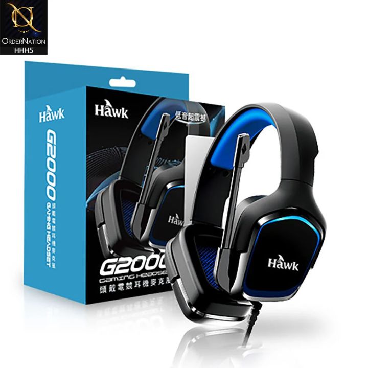 HAWK G2000 Gaming Headset with Mic for PC, PS4, Xbox One – Over-Ear ...