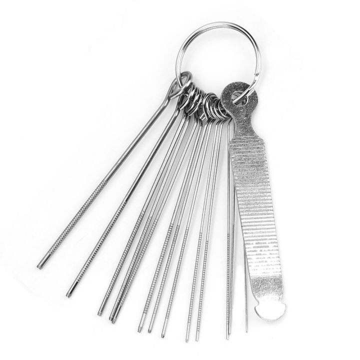 Nut Filing Kit 13 Neddles Set Guitar Bridge Saddle Nut Files Accessory ...