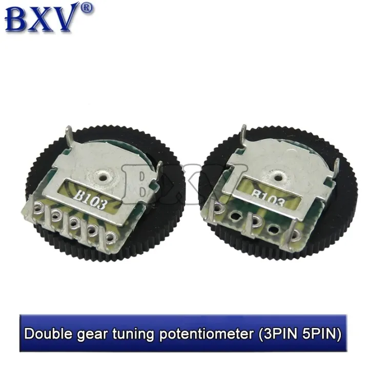 10PCS Double Gear Tuning Potentiometer B102 B103 B203 B503 B1K B10K ...
