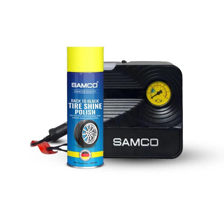 Samco Car Aircompressor/Tyre Inflator with LED Light - SM03 With Tire ...