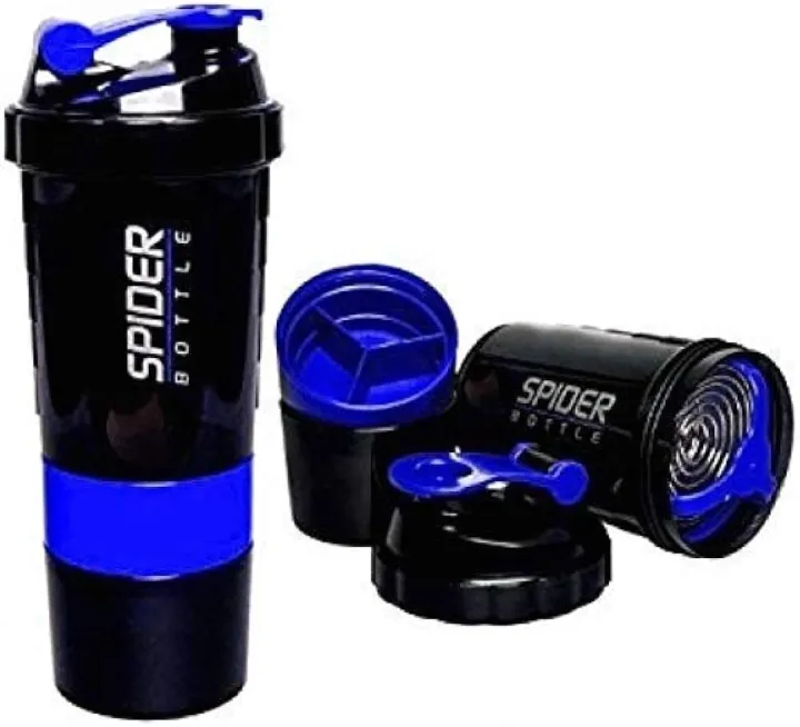 SPIDER BOTTLE PROTEIN & MULTI PURPOSE SHAKER WITH 2GO SOLUTION Strauss ...