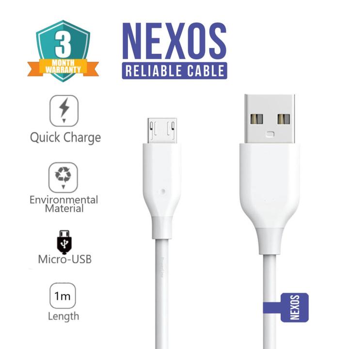NEXOS USB to Micro-USB data cable QC 3.0 fast charge supported 3 MONTHS ...