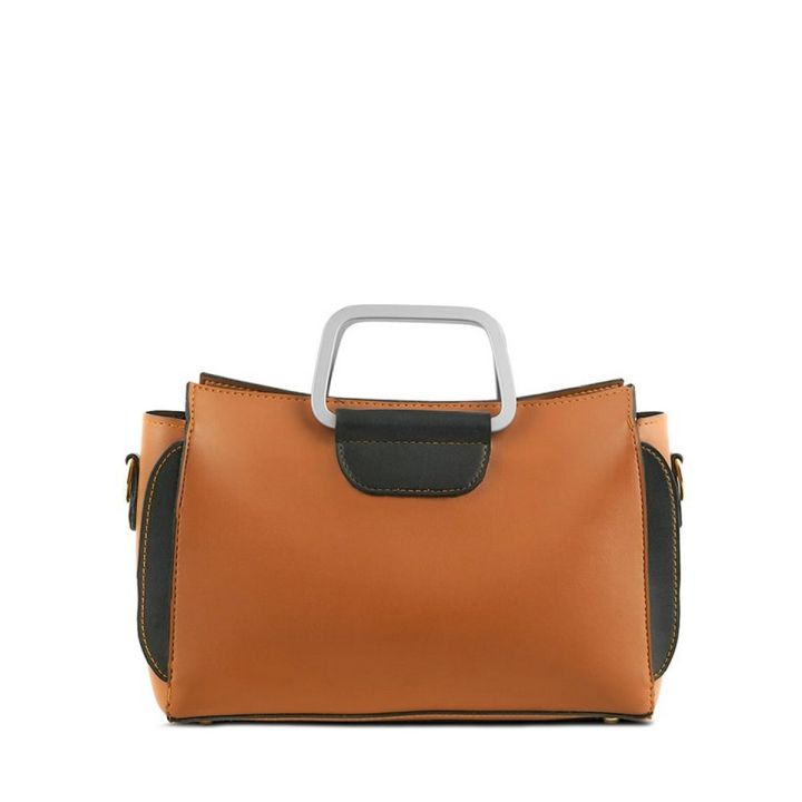 Eva Bag Mustard Large Capacity Vegan Leather Hand bags for Girls cross ...