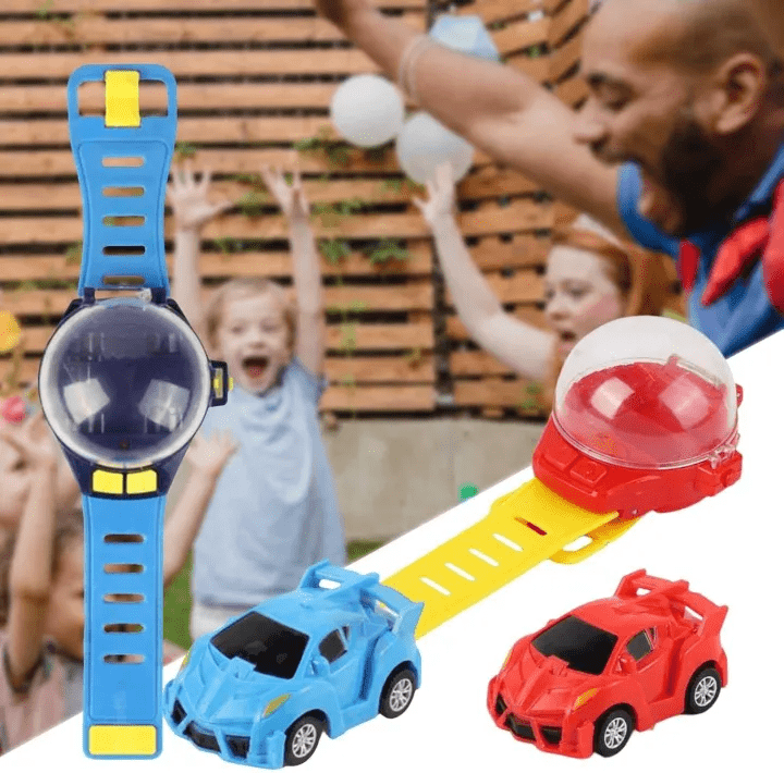 Mini RC Car Watch Toy Remote Control USB Electric Wrist Strap Racing ...