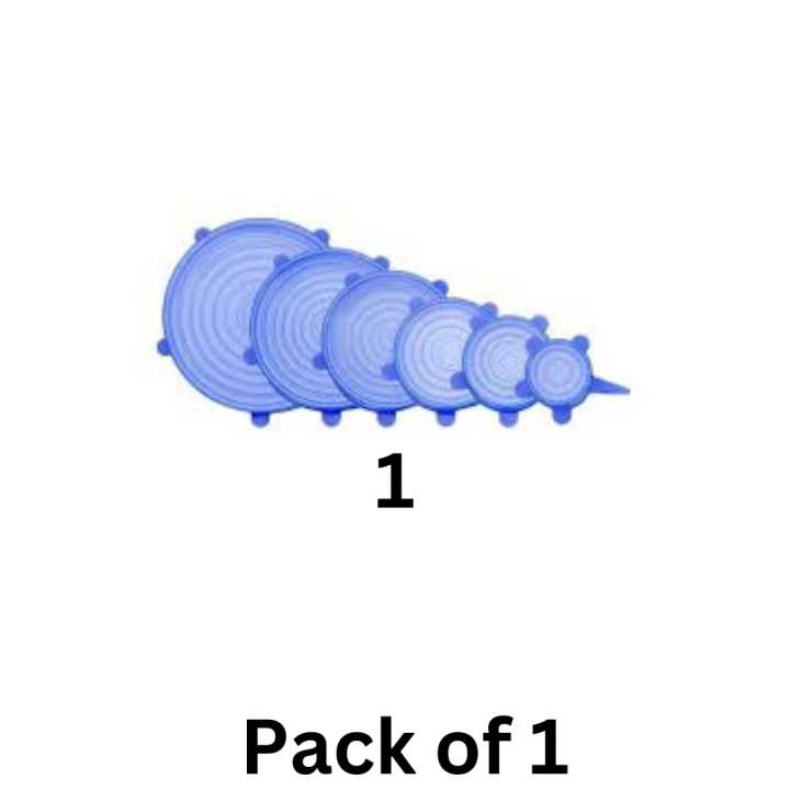 Silicone Lids - Pack of 6 | BPA-Free, Stretchable & Reusable | Airtight ...