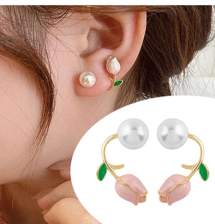 Stud Earrings Jewellery small ear lobe Fashion for girls multicolor ...