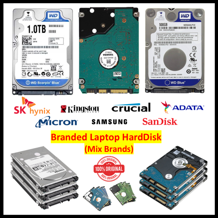 Laptop Hard Disk Branded (Internal 2.5-Inch Mix Brands) 100% Health and ...