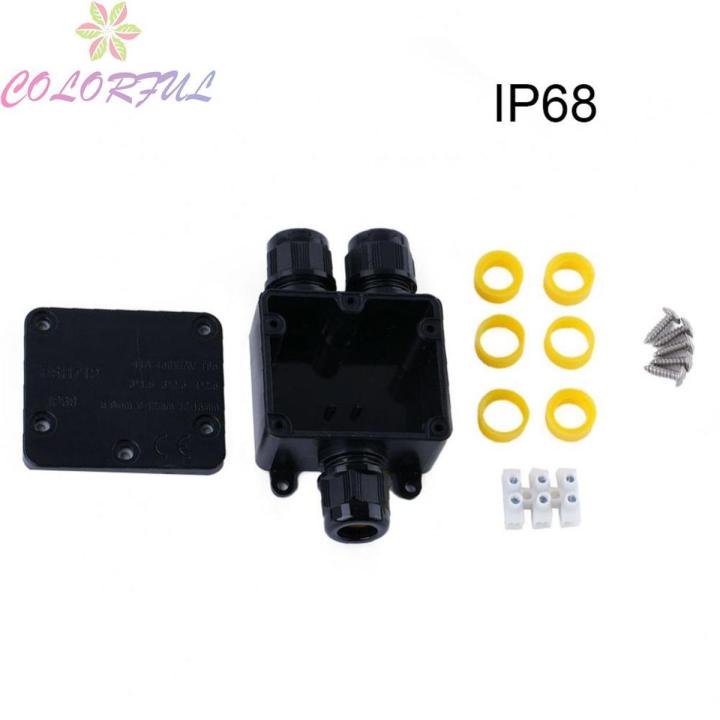 【COLORFUL 3 Way IP68 Cable Connector External Waterproof Electrical ...