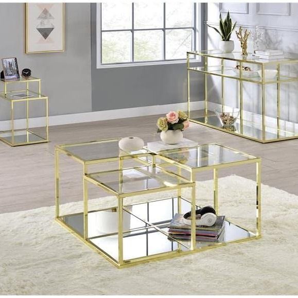 Versatile Modern Wooden Coffee Table - Square Center Table, Cocktail ...