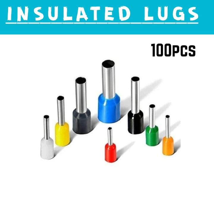 100 pcs insulated lugs, thimble, control thimbles, Cable lugs, wire ...