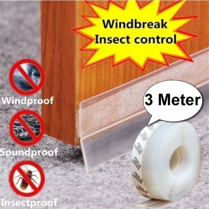 1M Flexible Door Bottom Sealing Strip Mosquito and Mouse Kitchen ...