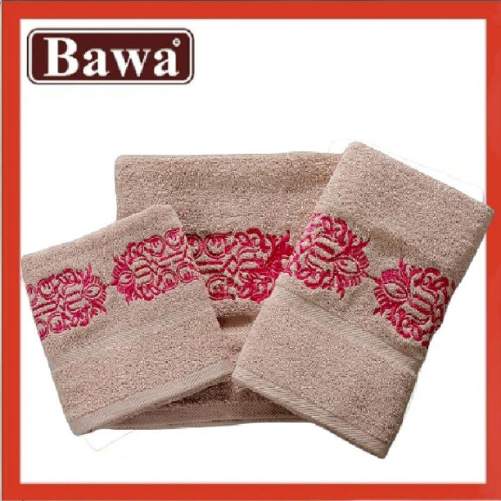 Bawa Classic - 3 Piece Luxury Embroidery Bath Towel Set - Wallpaper ...
