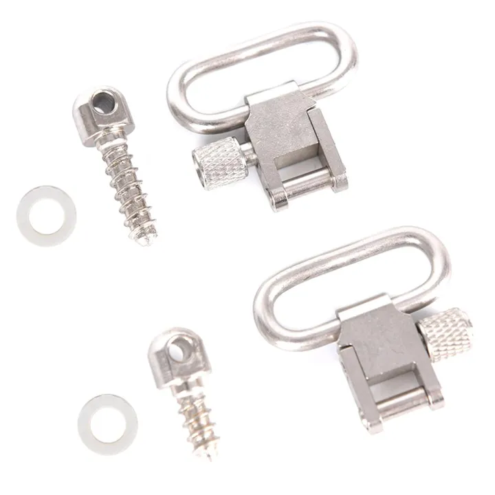 1Pair Steel Strap Ring Professional Quick Detachable Sling Swivel ...
